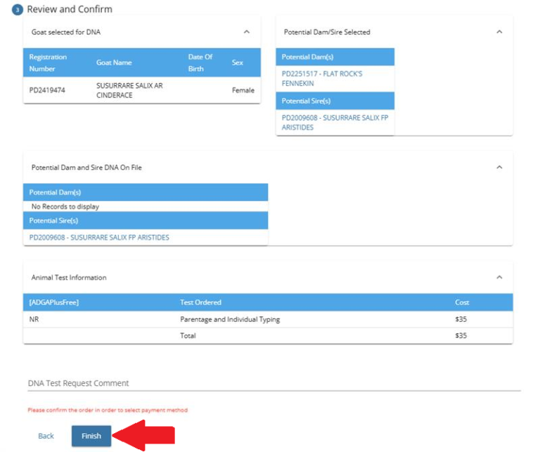 Requesting DNA - American Dairy Goat Association - ADGA